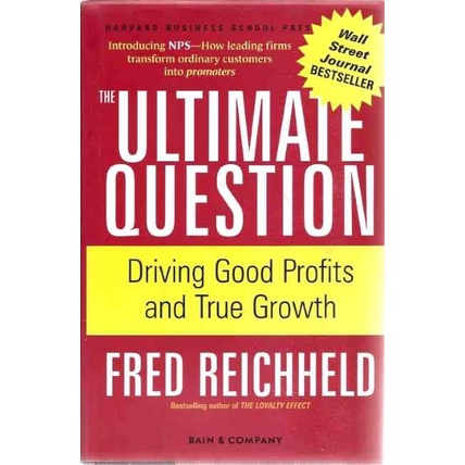 Livro The Ultimate Question autor Fred Reichheld | Shopee Brasil