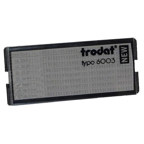 Conjunto de Caracteres para carimbo de montar, modelo 6003, 336 ...