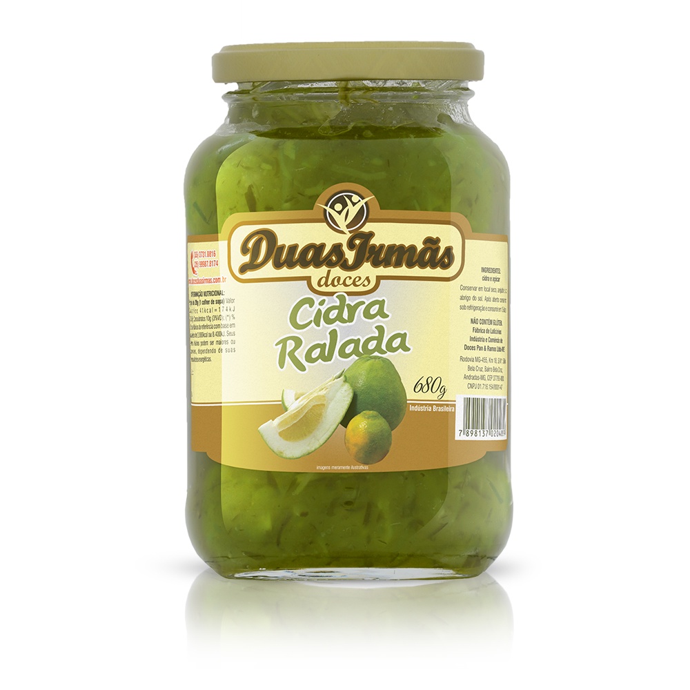 Doce de cidra ralada Duas Irmãs 680 gramas | Shopee Brasil