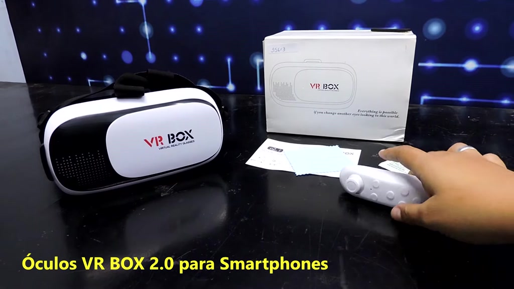 Óculos Vr Box 2.0 Realidade Virtual + Controle Cardboard 3d Bluetooth | Shopee Brasil