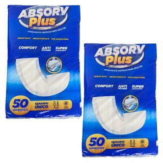 Absorvente Geriátrico Absorv Plus c/50 unidades Pós Parto | Shopee Brasil