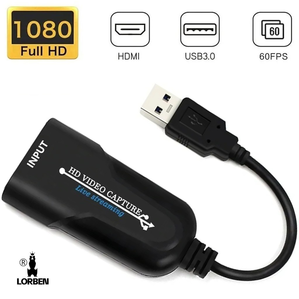 Placa de Captura de Vídeo Camlink HDMI USB 3.0 Full HD GT959 Lorben ...