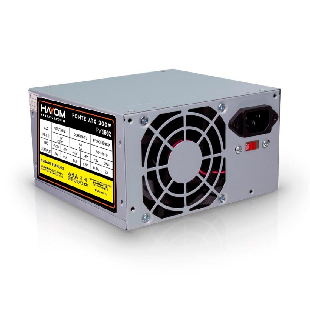 Fonte Atx 200w Reais 20+4 Pinos Para Pc Computador - Fortrek | Shopee ...