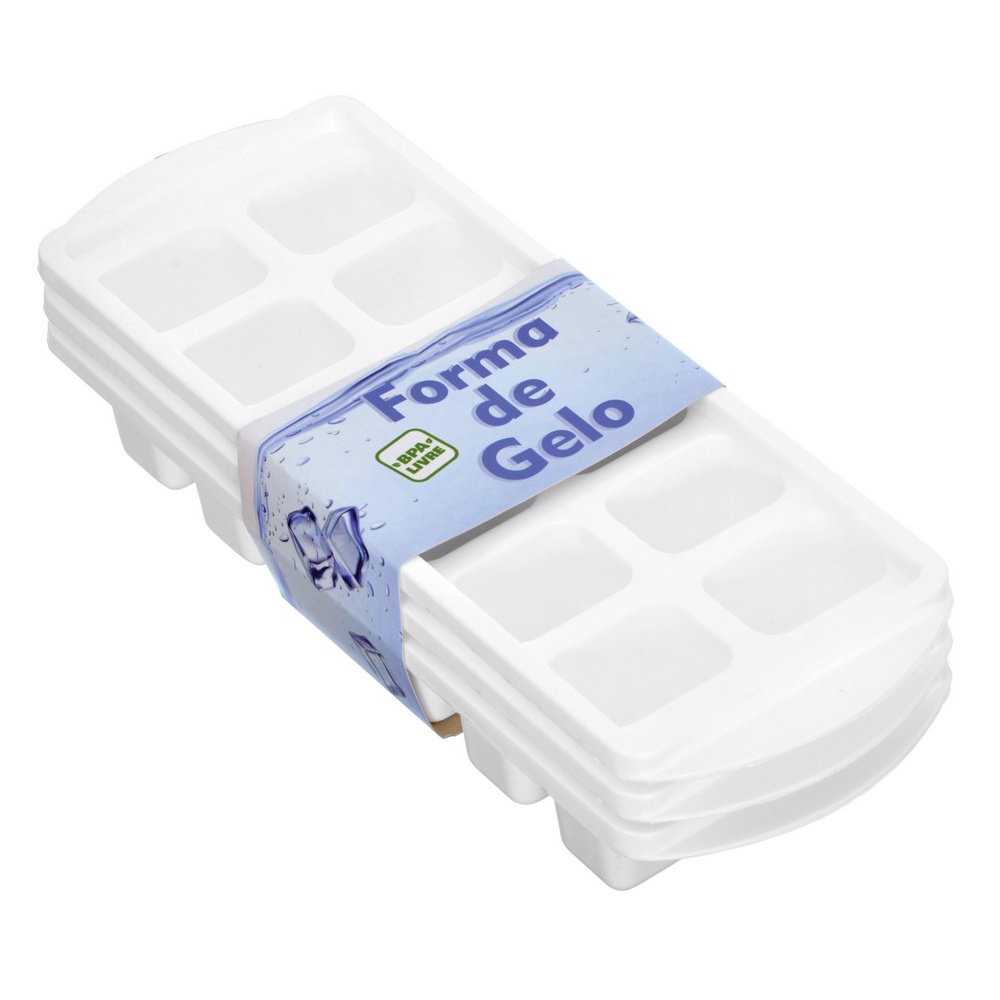 Conjunto com 3 formas de gelo - Cada forma com 12 cavidades | Shopee Brasil