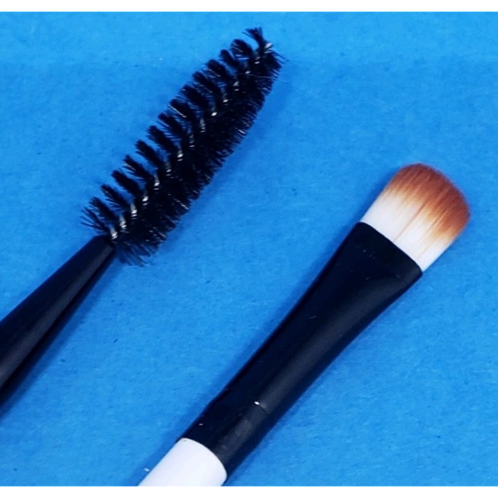 Pincel Duplo - Ponta dupla - Escova para Sobrancelha e Pincel para ...