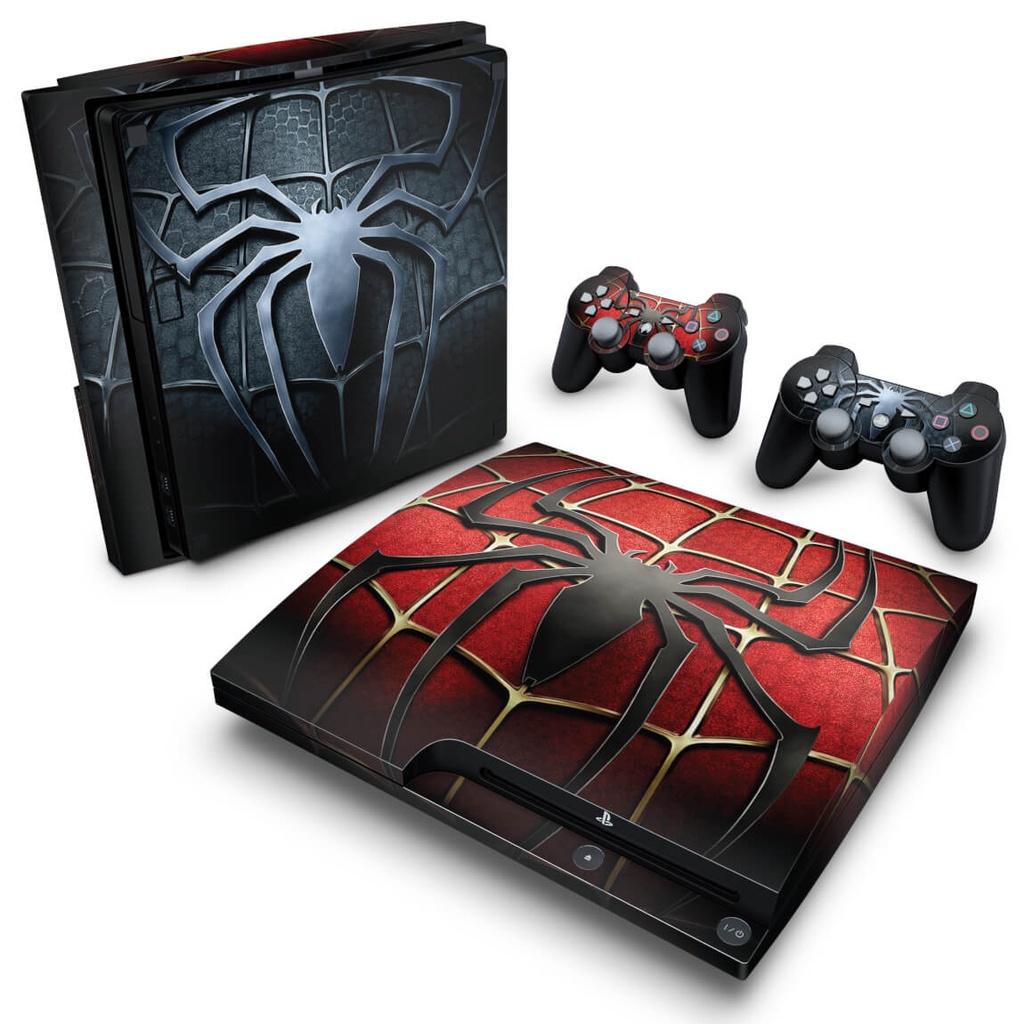 Skin PS3 Slim Adesivo - Spider Man - Homem Aranha | Shopee Brasil