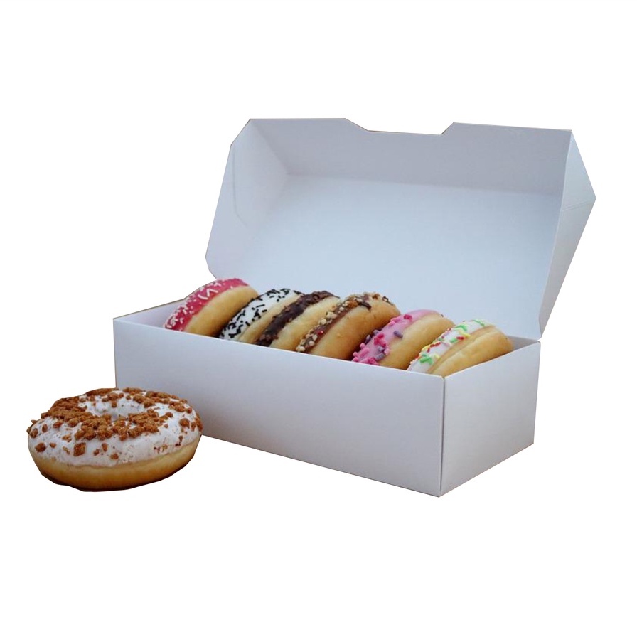 20 unid caixas para 3 donuts tamanho 26 x 9,5 x 5cm | Shopee Brasil