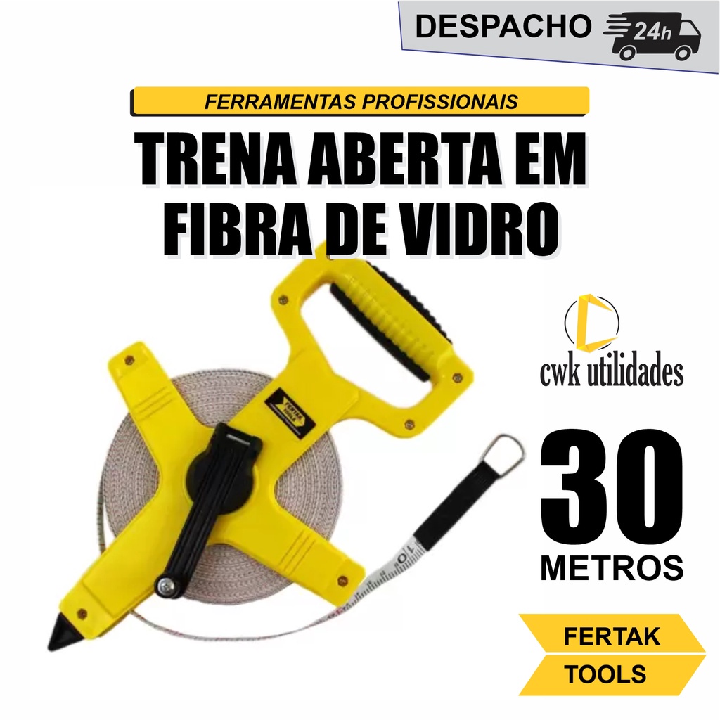 Trena Aberta em Fibra de Vidro 30 metros | Shopee Brasil