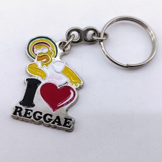 Chaveiro Os Simpsons HOMER Reggae em Metal e Pintura Esmaltada | Shopee ...