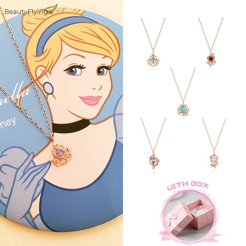 Colar de moda Disney princesa colar de joias femininas evita o ...