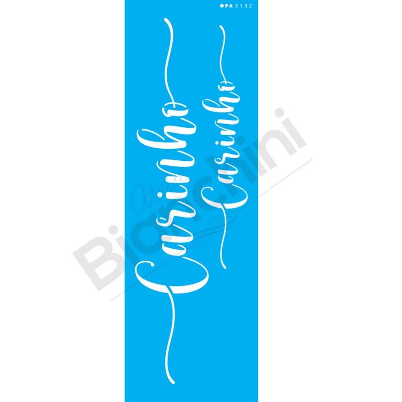 Stencil OPA 3132 Palavras Lettering Carinho 10x30cm | Shopee Brasil