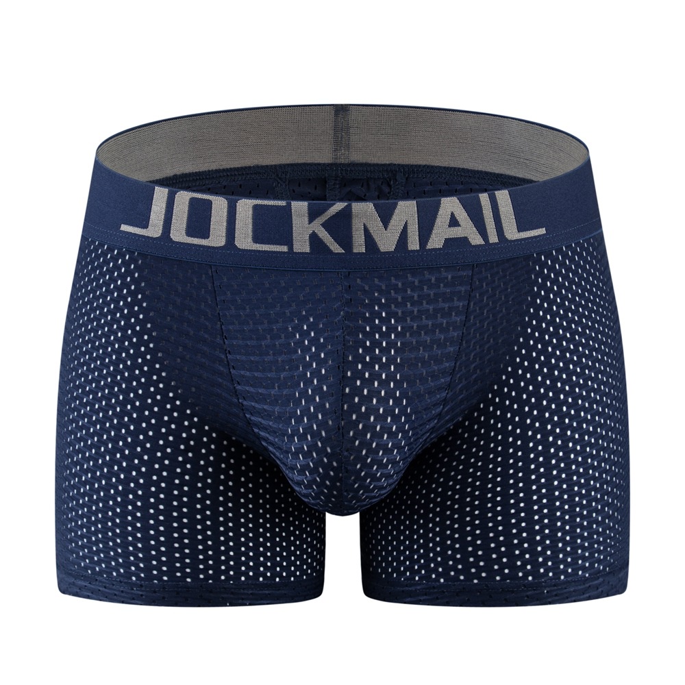 JOCKMAIL Roupa Íntima Boxer Masculina De Malha Longa Com Enchimento ...
