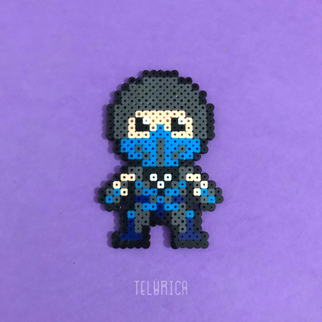 Sub Zero (Mortal Kombat) - Adesivo de Parede em Pixel Art | Shopee Brasil
