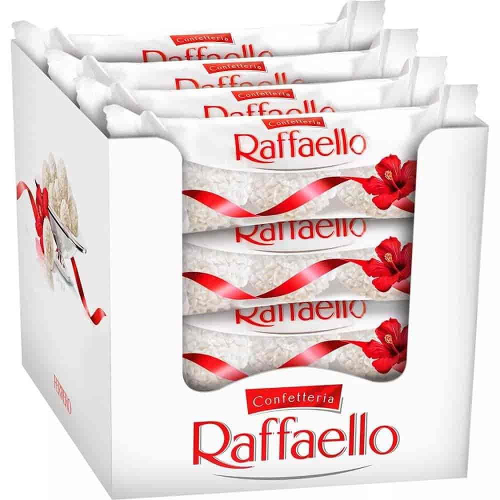 Chocolate Raffaello Caixa com 16 Pacotes de 3 Unidades - Ferrero ...
