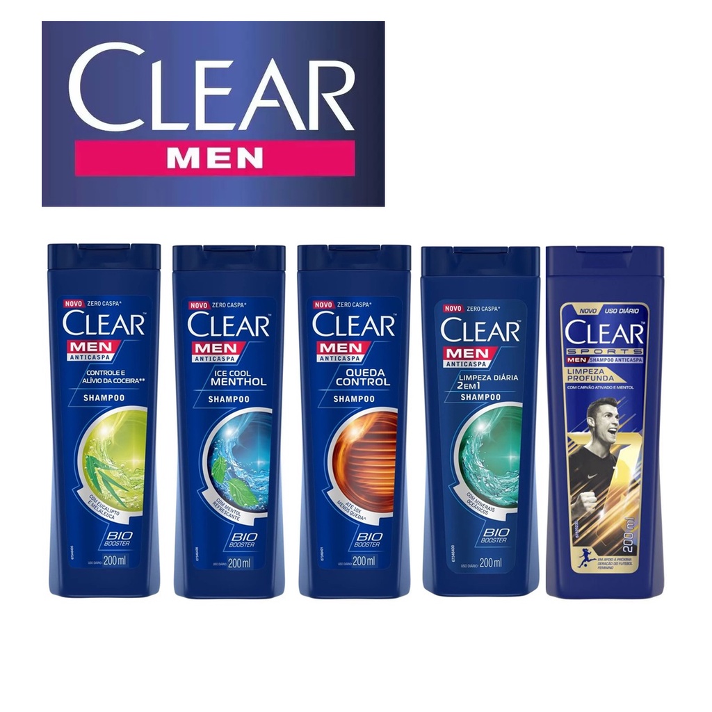 Shampoo Clear Men Anticaspa 200ml | Shopee Brasil
