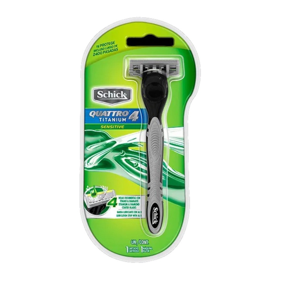 Aparelho Schick Quattro Titanium Sensitive | Shopee Brasil