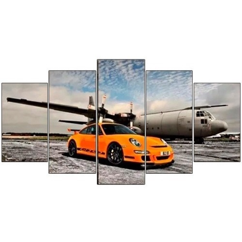 Quadro 5 Peças Mosaico Porsche 911 Avião Ultra 4k Mdf 6mm | Shopee Brasil