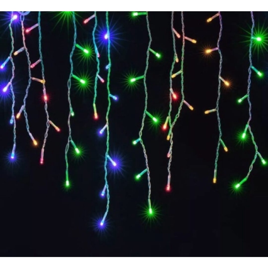 Cascata Pisca - Pisca 100 Lampadas led 8 Funçoes 127v - 2,40metro ...