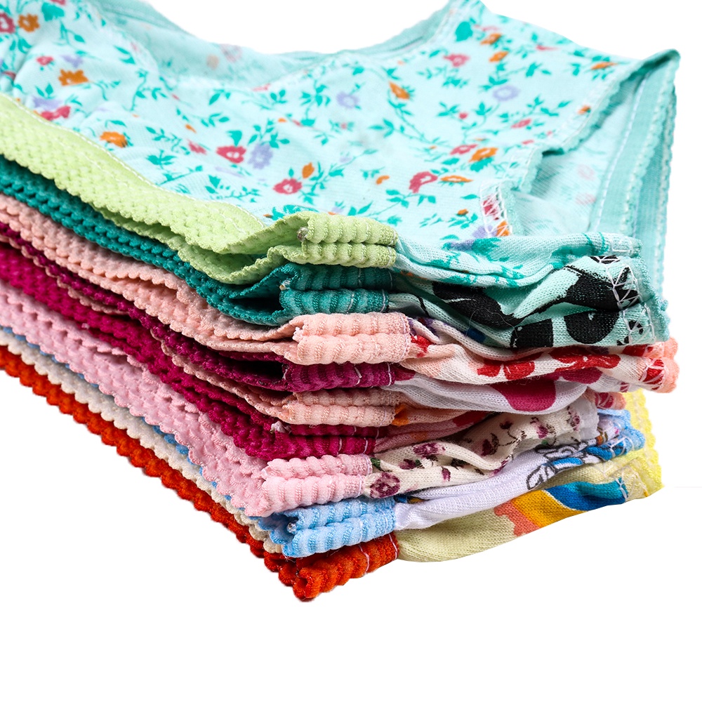 Kit com 3 calcinhas infantil, estampadas e cores sortidas | Shopee Brasil