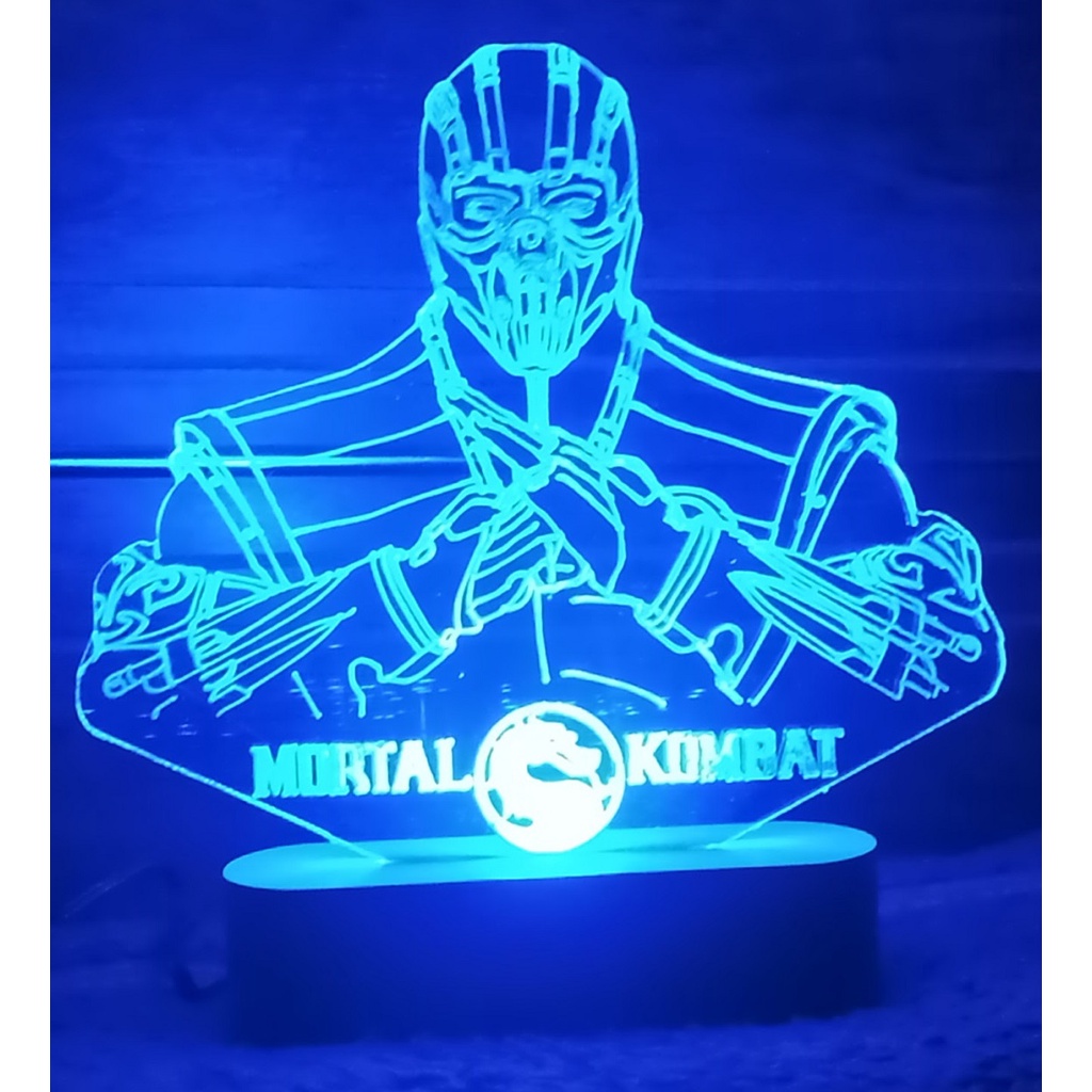 Luminária de led Mortal Kombat | Shopee Brasil