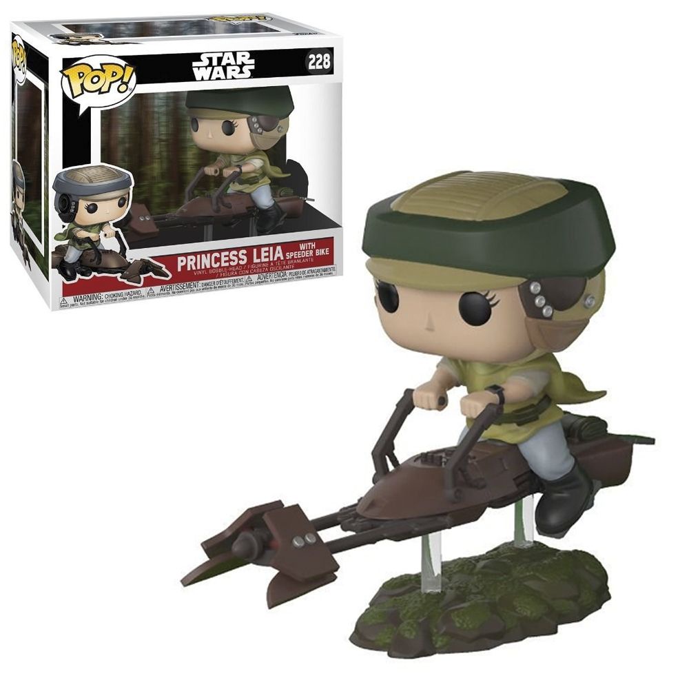 Funko POP 228 Princesa Leia (Com Speeder Bike) (Star Wars) | Shopee Brasil