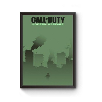 Poster Moldurado Cod Modern Warfare Quadro A4 | Shopee Brasil