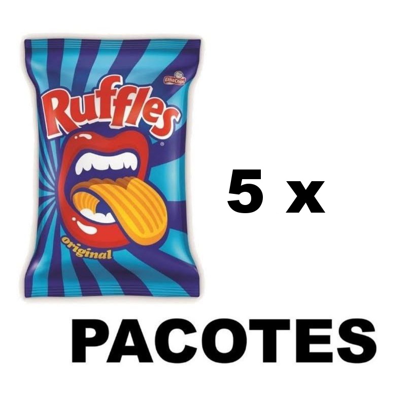 Kit 5 unidades de Salgadinho Batata Ruffles 17g | Shopee Brasil