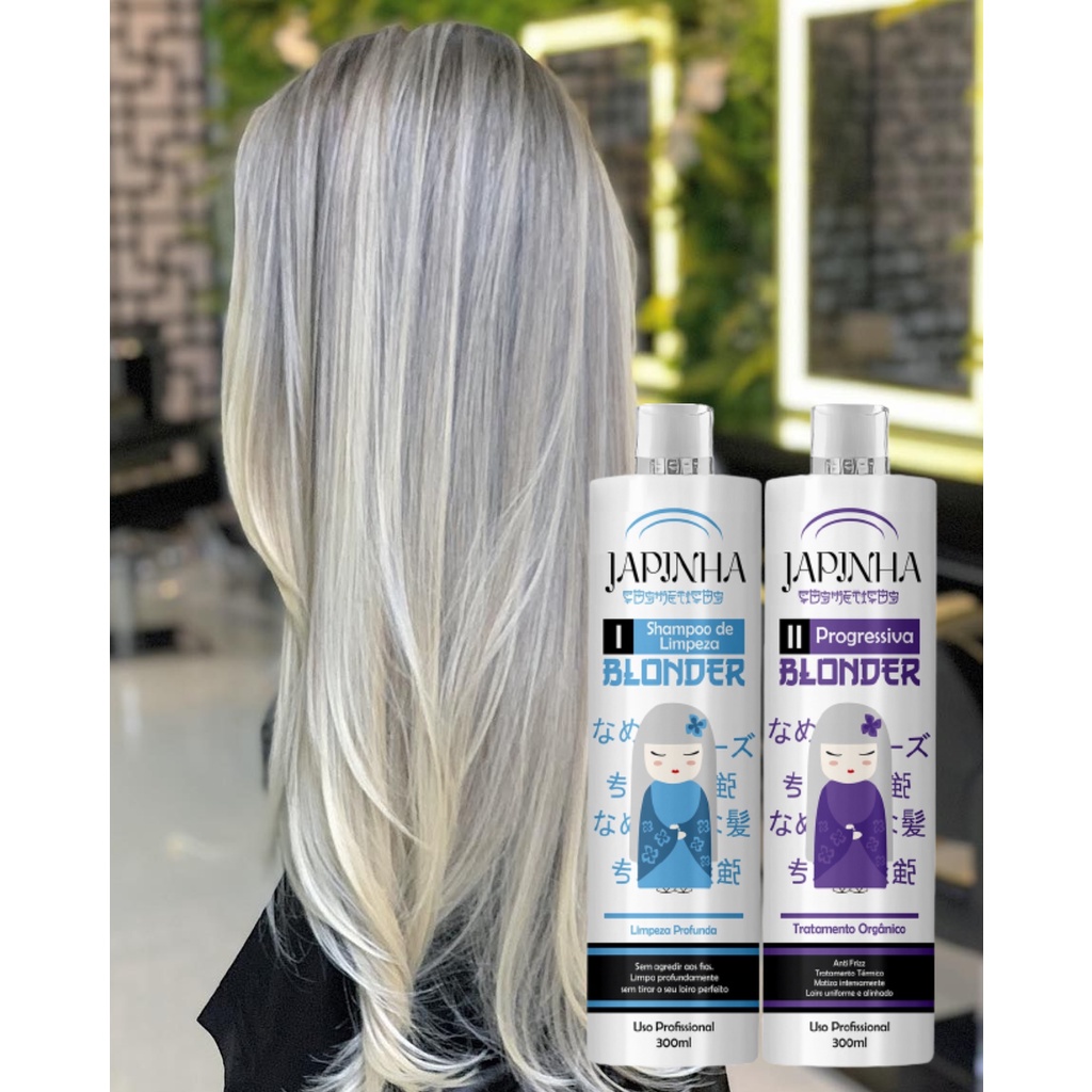 Kit Progressiva Japinha Orgânica Blonder Selagem Matizadora Para ...