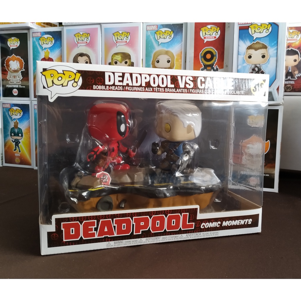 Funko Pop! Deadpool Vs Cable: Deadpool (Comic Moments) #318 | Shopee Brasil