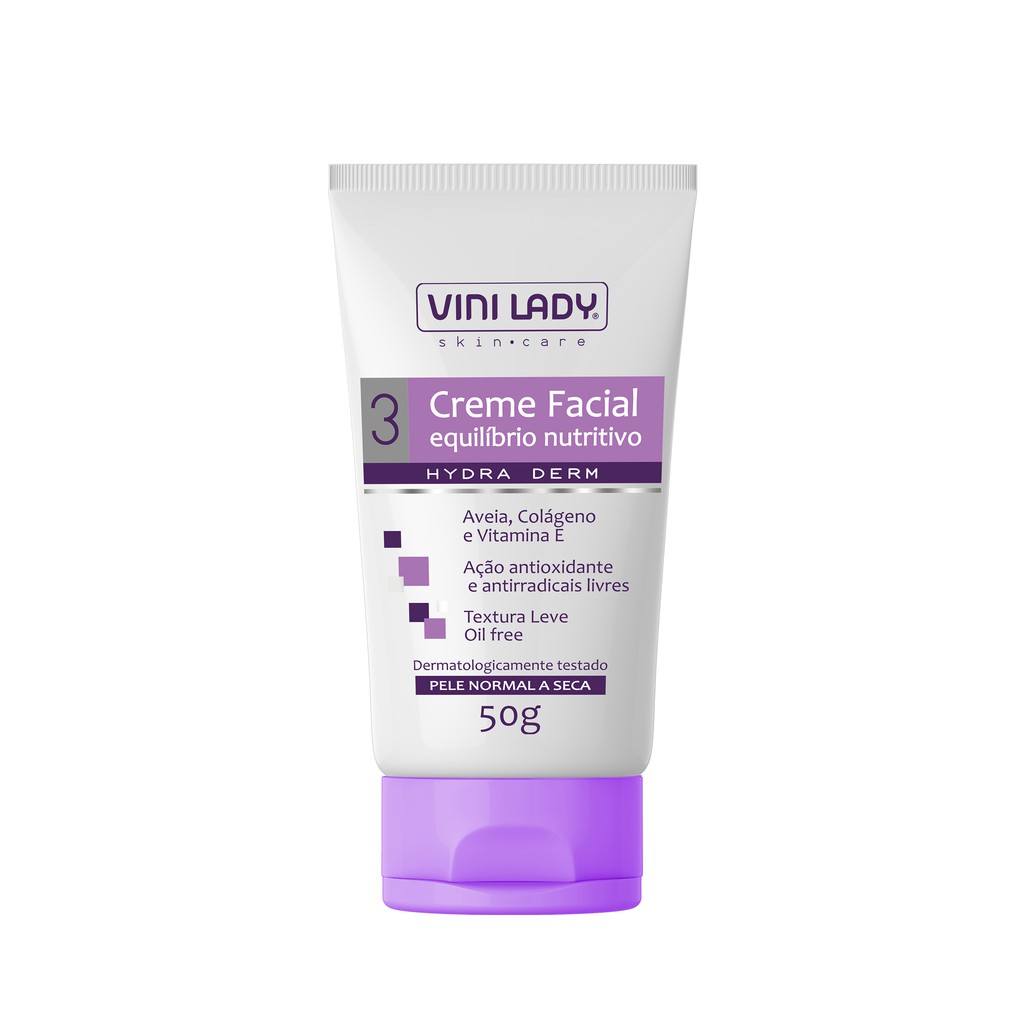 Creme Facial Equilíbrio Nutritivo com Aveia, Colágeno e Vitamina E ...