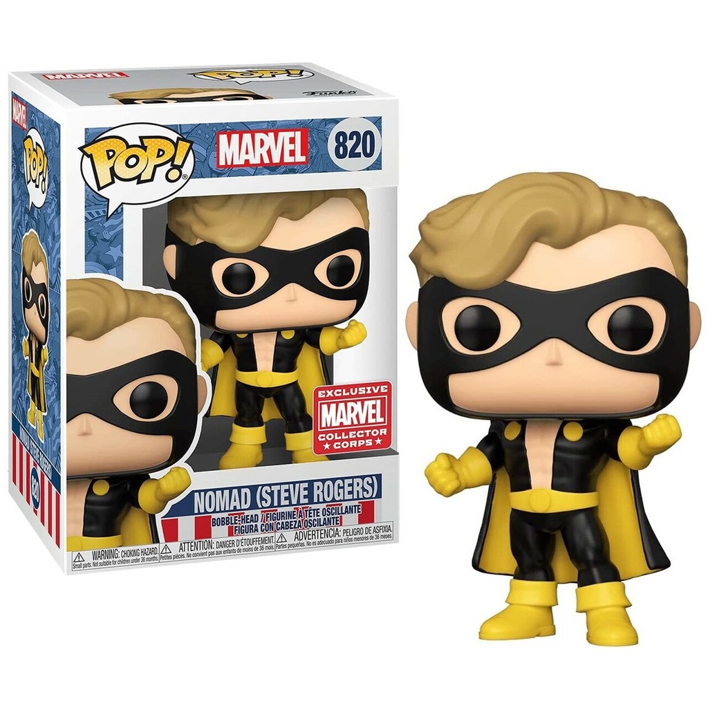 Funko Pop Marvel Nomad Steve Rogers 820 | Shopee Brasil