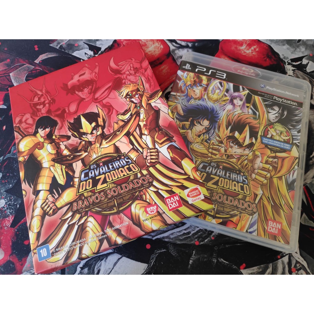 Jogo cavaleiros do zodiaco bravos soldados Ps3 com luva- Playstation 3 - Play 3 mídia física ...