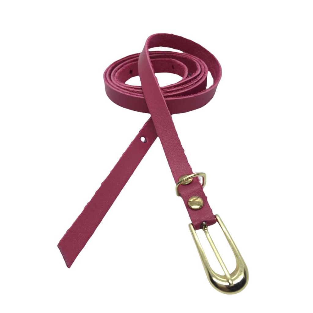 Cinto de Feminino Fininho Básico Fivela Dourado Unha de Gato - Brenda ...