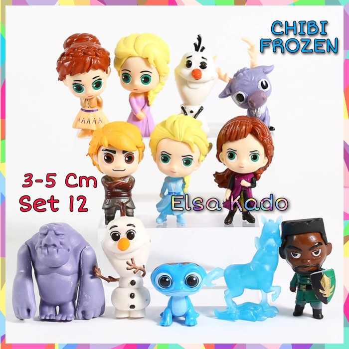 Figure Frozen 2 Conjunto De 12 Miniaturas De Bolo Topper Decoração ...