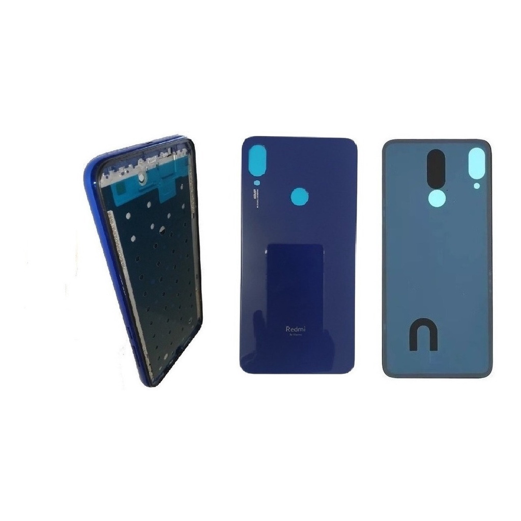 Tampa De Vidro + Aro Carcaça Xiaomi Redmi Note 7 / note 7 Pro - Cores ...