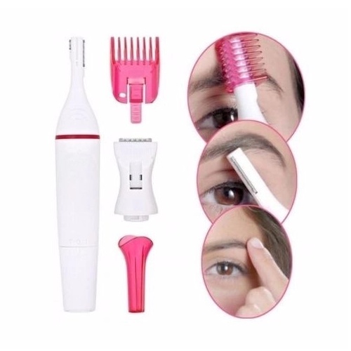 Depilador Aparador Feminino Facial Pelos Sobrancelhas Nariz Axilas | Shopee Brasil