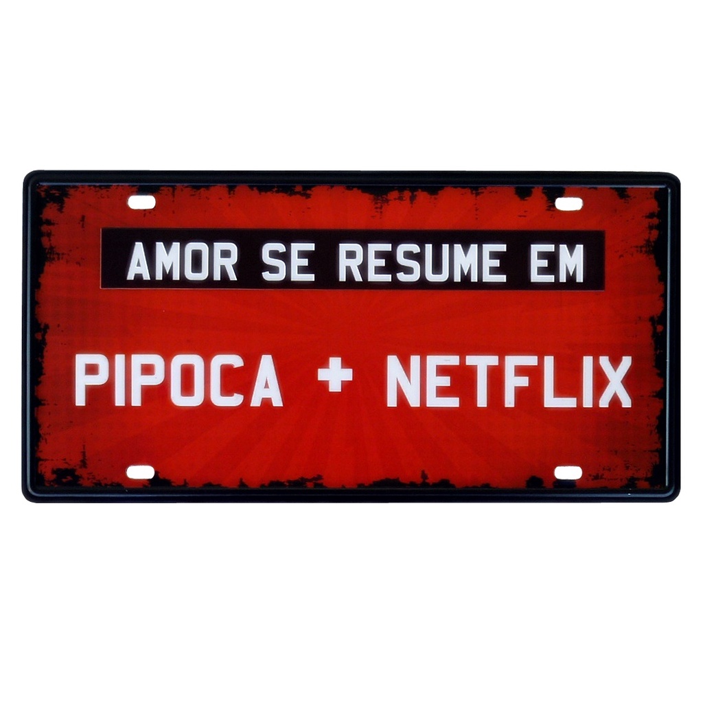 Placa Netflix de Metal Decorativa Alto Relevo Pronta Entrega | Shopee Brasil