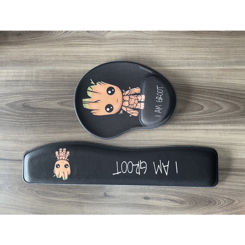 Mouse pad e apoio de punho baby groot | Shopee Brasil