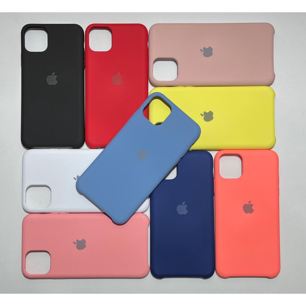 Kit Case Capa Capinha iPhone 11 Pro Max silicone interior aveludado ...