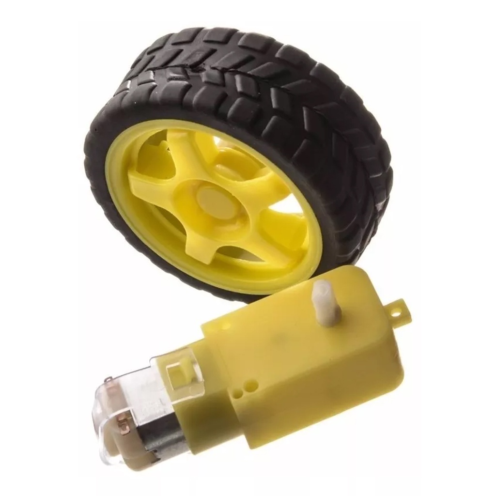 Kit 40 X Roda + Motor Dc 3 A 6v Com Reducao Robotica Arduino | Shopee ...