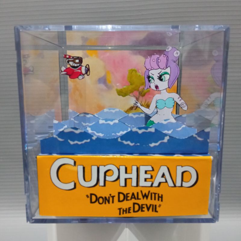 Cubo Diorama Cuphead Cala Maria - Escorrega o Preço
