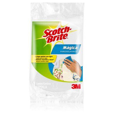 Esponja Bucha Mágica Remove Manchas 3M Scotch-Brite | Shopee Brasil