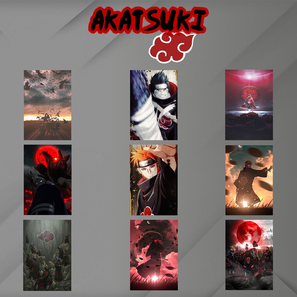 Quadro Decorativo Akatsuki 20x30cm Placa | Shopee Brasil