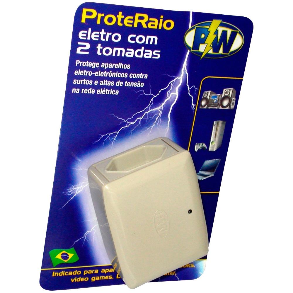 Protetor de Raio PW Eletro 2 Tomadas 10A - Campeão de Vendas | Shopee Brasil