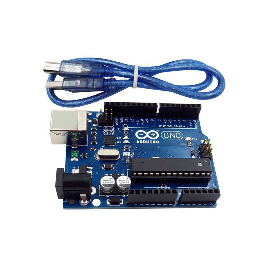 PLACA COMPATÍVEL ARDUINO UNO R3 ATMEGA328 DIP COM CABO USB | Shopee Brasil