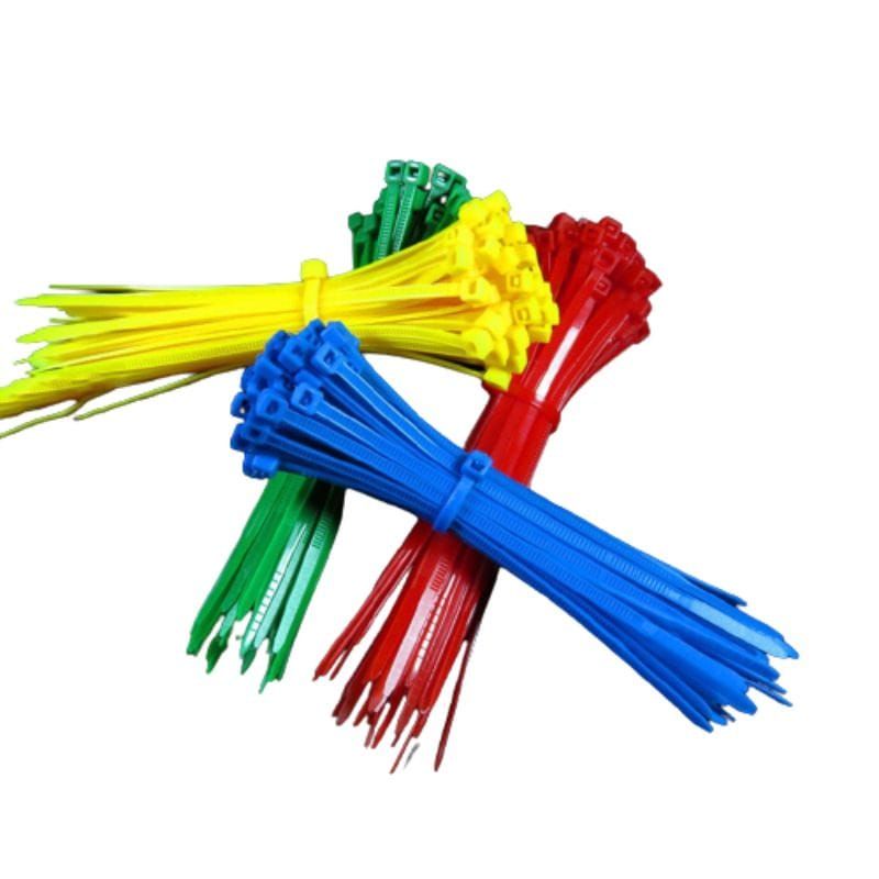 100 Abraçadeira de Nylon Coloridas Cinta Plástica Enforca Gato Fita ...