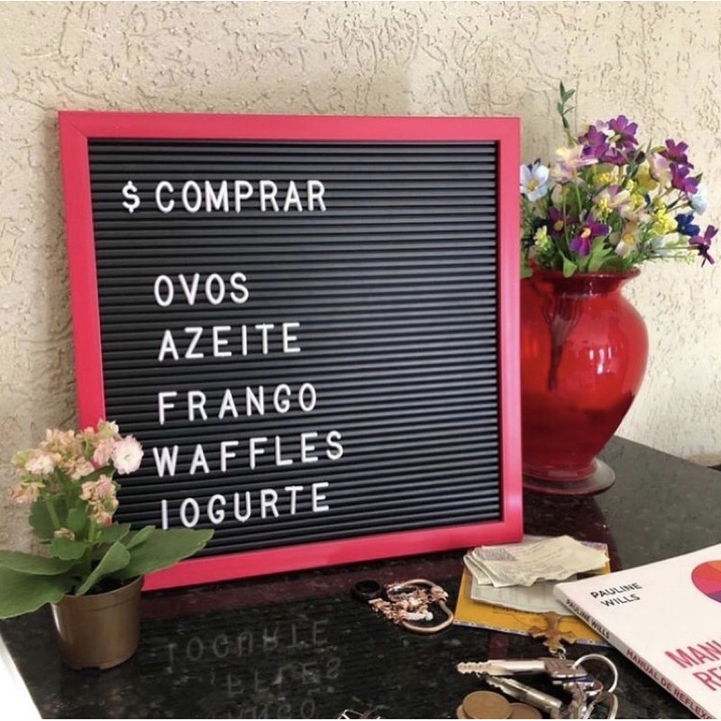 Quadro letras/letreiro para montar decoração | Shopee Brasil