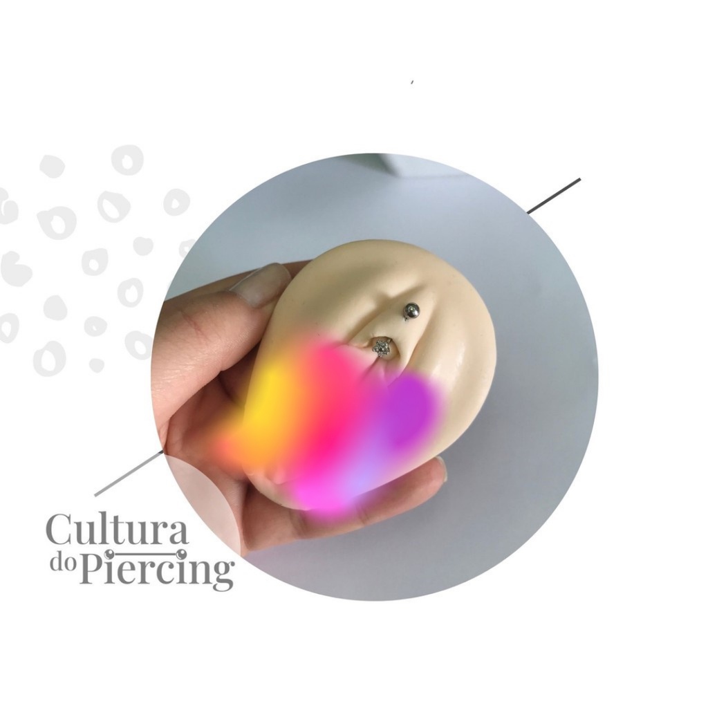 Piercing intimo feminino delicado - Coração/Flor - Dourado/Prateado ...