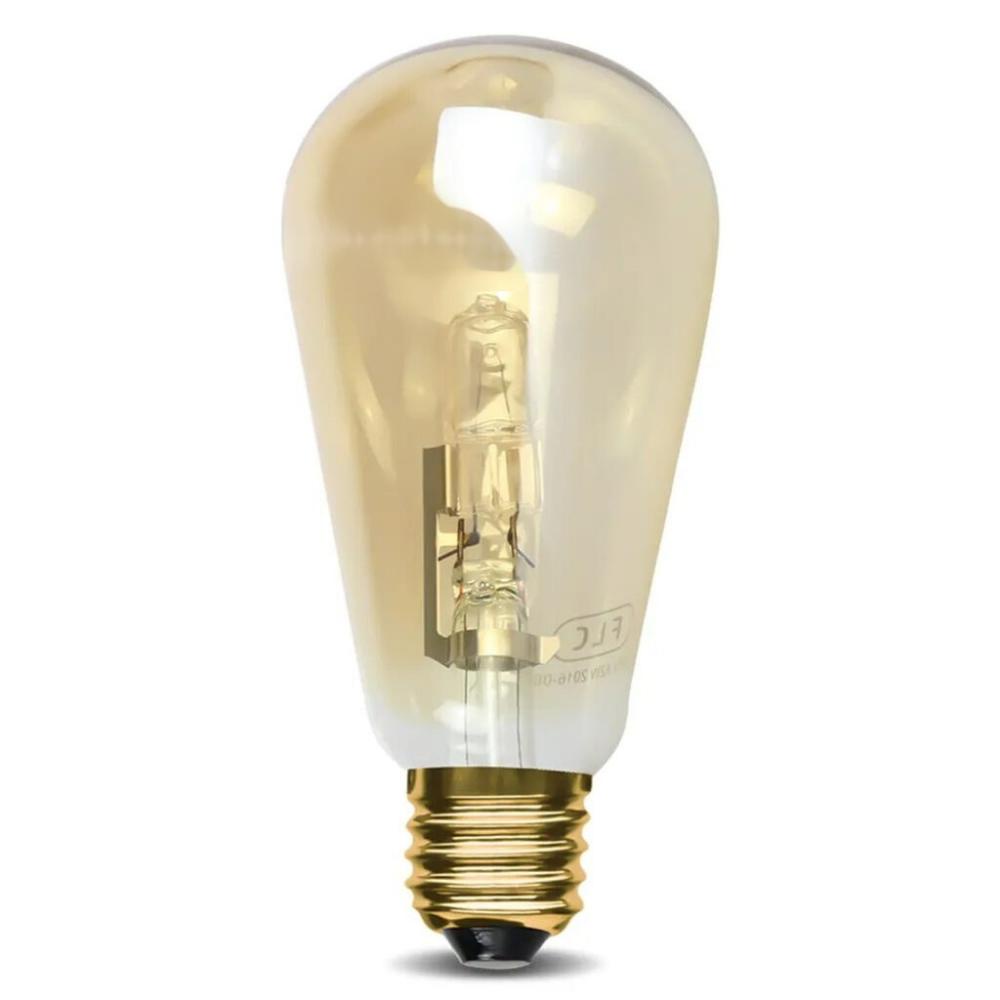 Lamp Edison Halogena St64 Pera 42w Ambar 127v Flc | Shopee Brasil