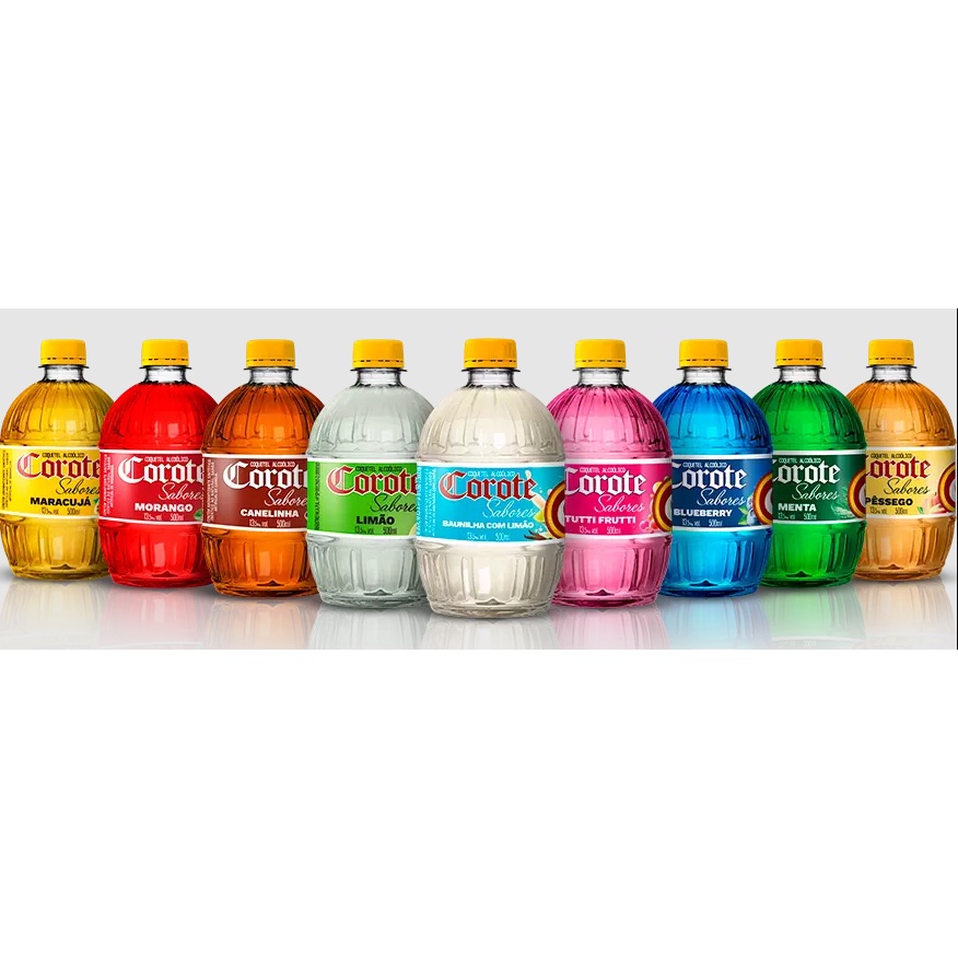 Kit Coquetel Corote 16 unidades 500ml cada (Sabores Variados) | Shopee ...